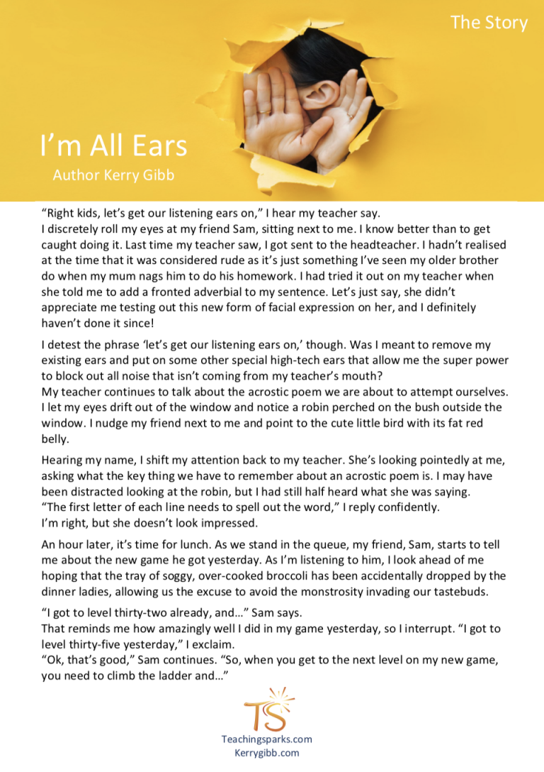 Short Stories - Teaching Sparks